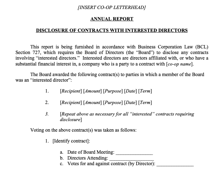 FORM_BCL 727 Disclosure – Board of Directors (Cooperative) - Adam ...
